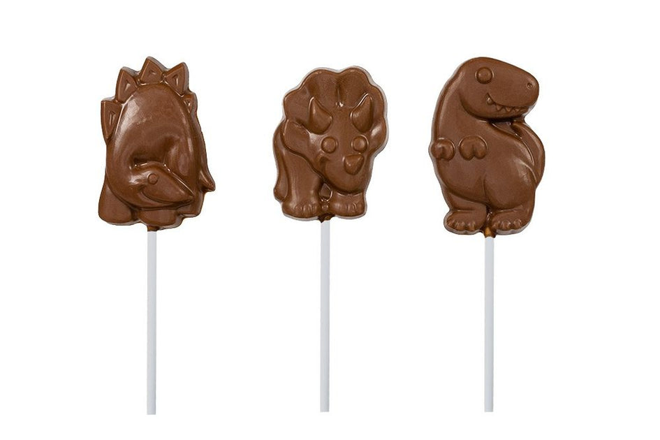 Cocoba - Milk Chocolate Dinosaur Lollipops | Dana Shortt Gourmet and Gifts