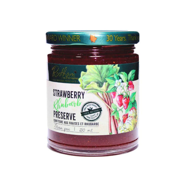 Rootham's - Strawberry Rhubarb Preserve | Dana Shortt Gourmet and Gifts